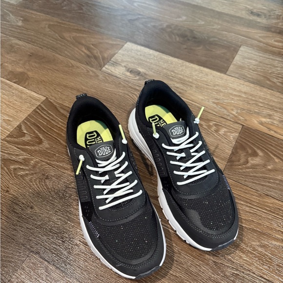 Hey Dude | Shoes | Hey Dude Black Sneakers With Sleek Design And ...